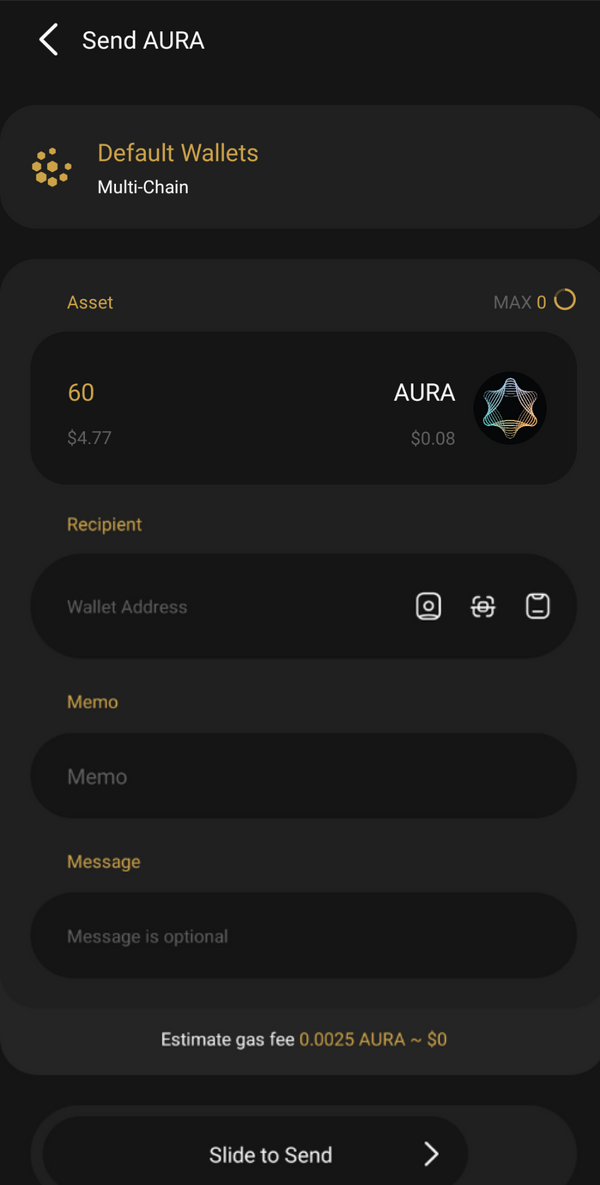 Guide to create Aura Network Wallet